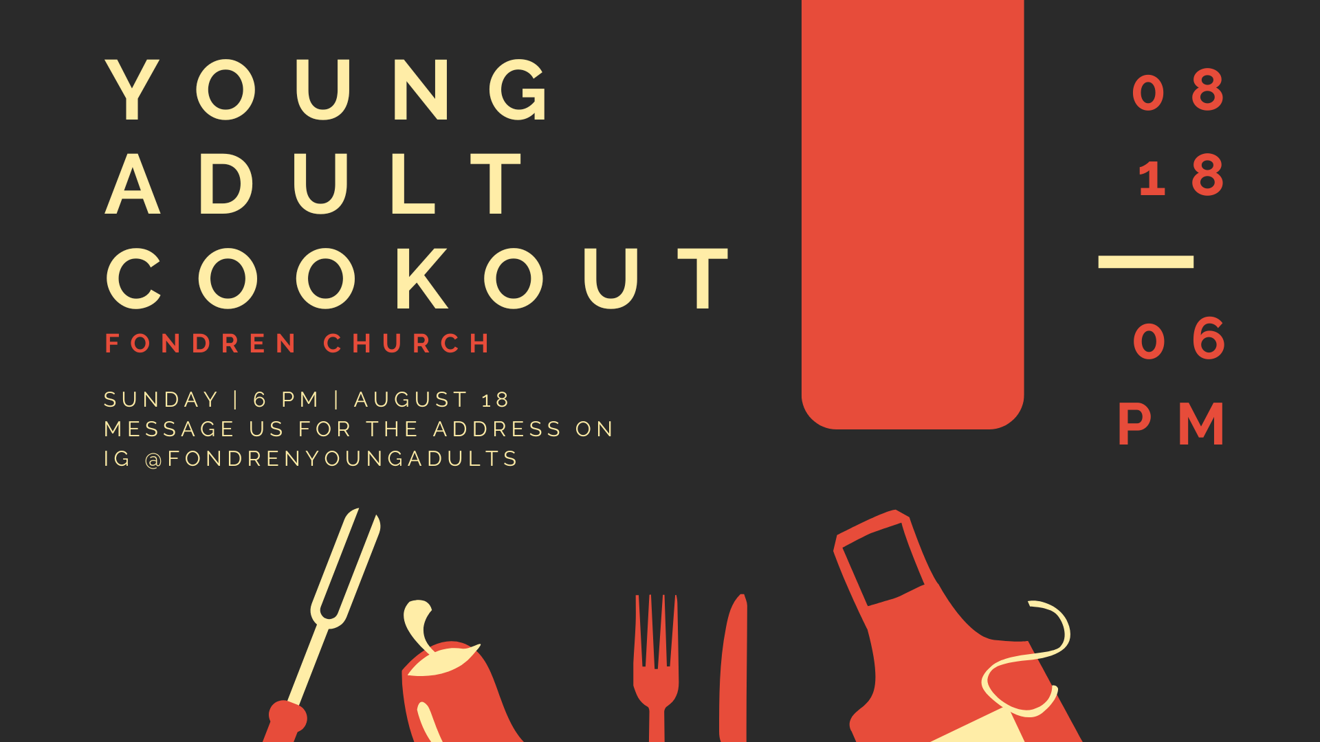 Young Adult Cookout — Fondren Church