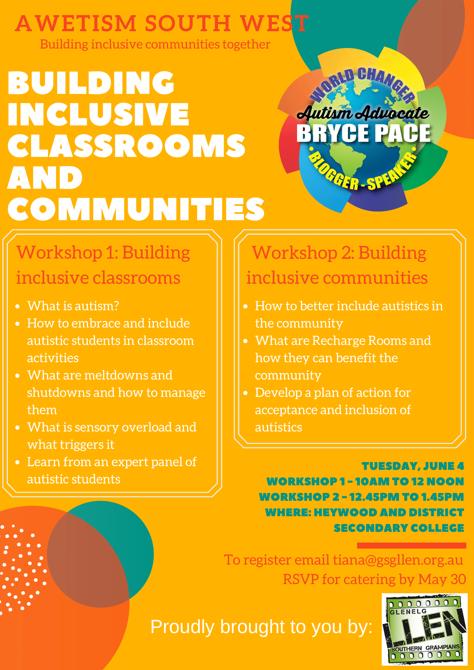 Events — Bryce Pace - Autism Advocate