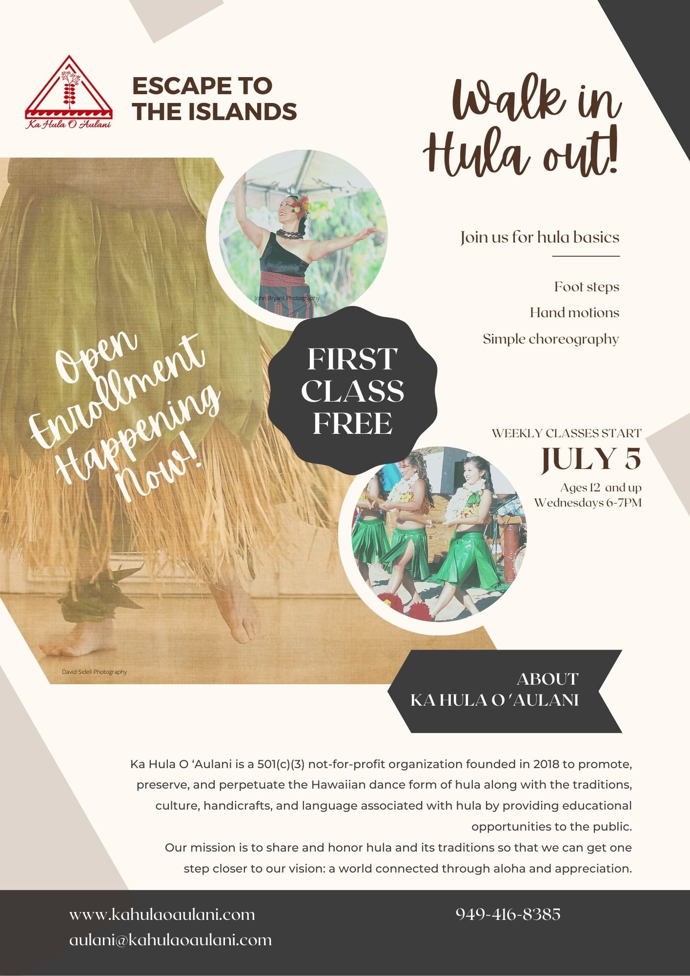 Ka Hula O 'Aulani - Classes - Hula