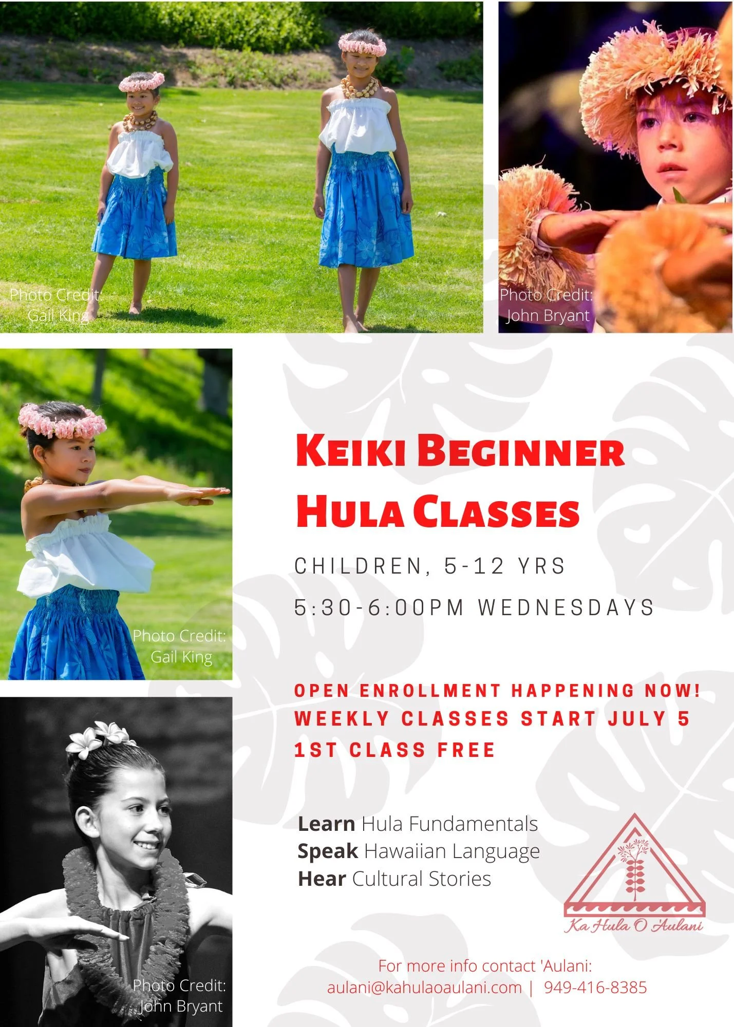 Ka Hula O 'Aulani - Classes - Hula