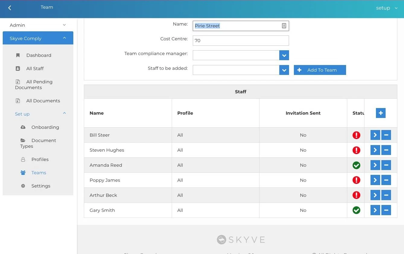 Skyve Comply — Skyve - The Low Code Open Source Enterprise Platform