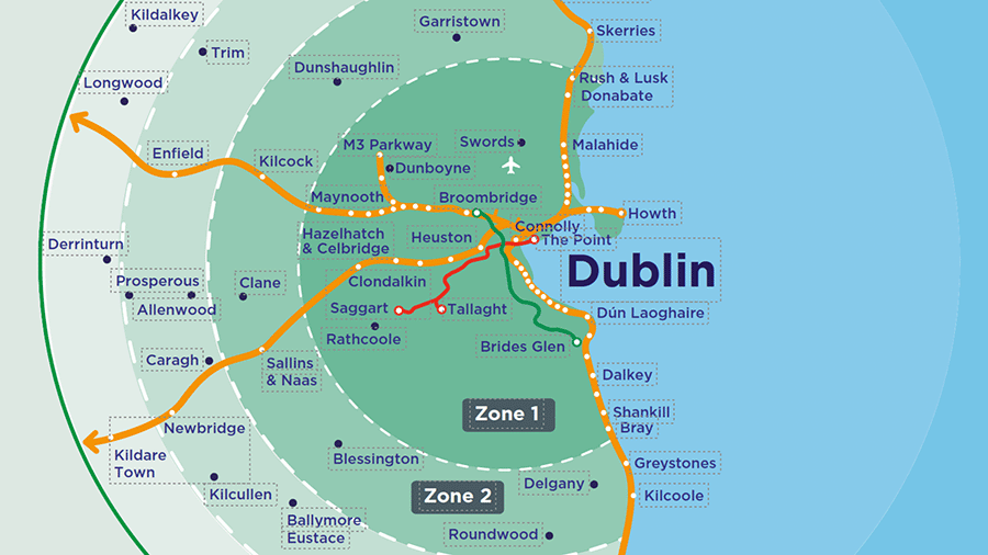 New Leap Card Fare Zones Introduced for Irish Rail Services Around ...