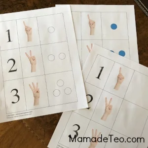 Aprendemos a relacionar número y cantidad con los dedos — Mamá de Teo ...