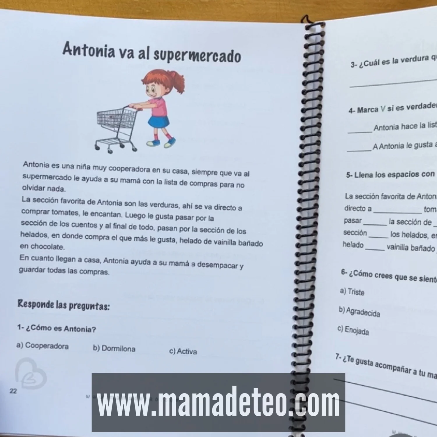 Libro de cuentos cortos y cotidianos de comprensión de lectura (Mis ...