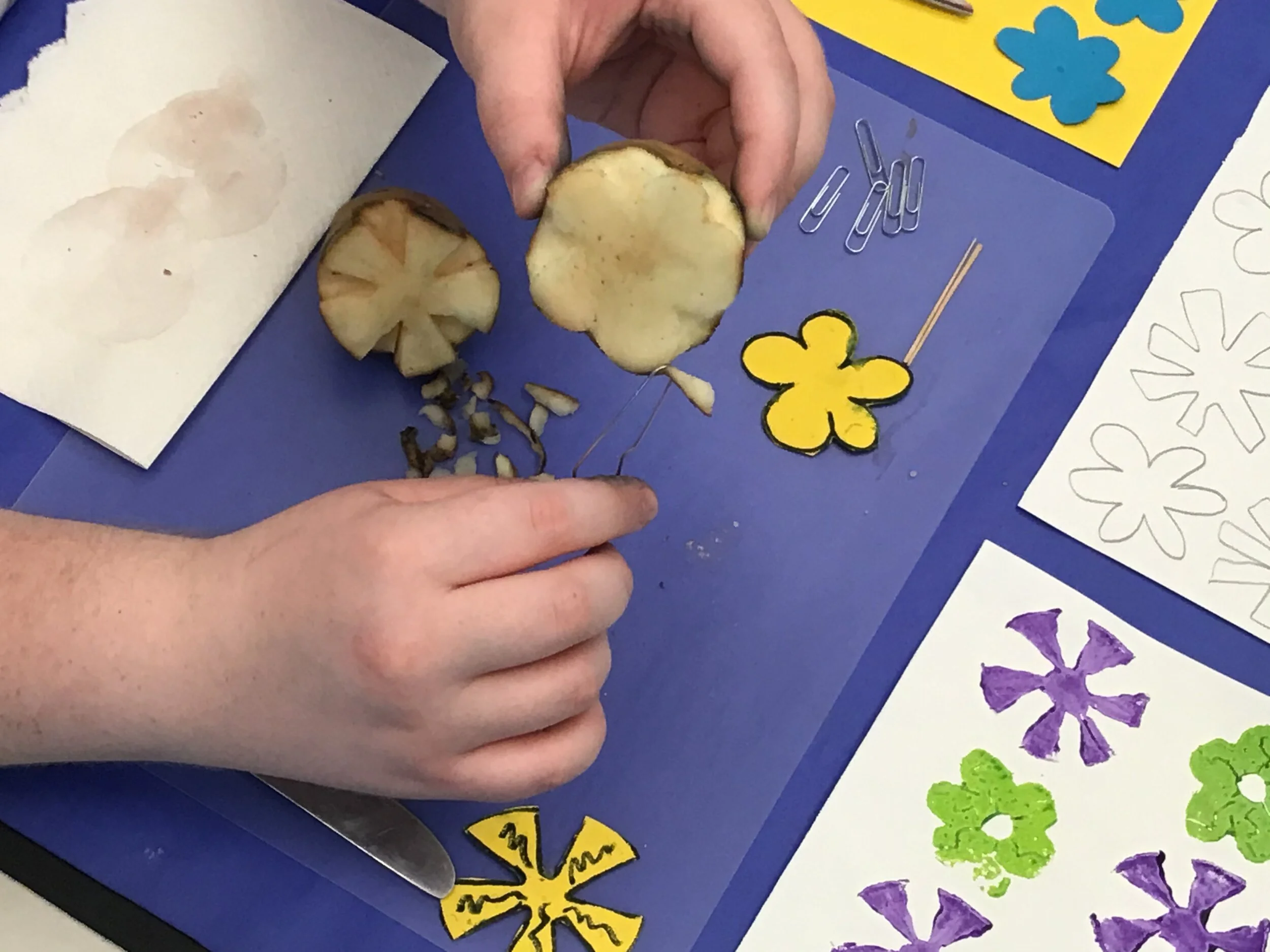Potato Printmaking: Advanced — Norman Firehouse Art Center