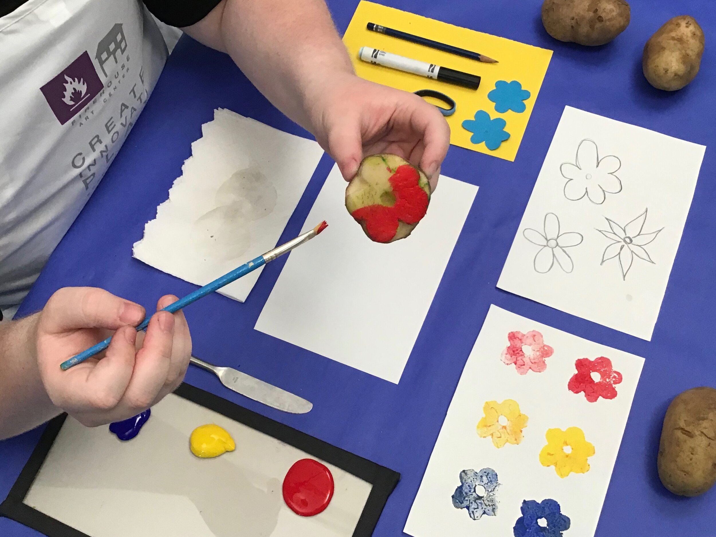 Potato Printmaking: Beginners — Norman Firehouse Art Center