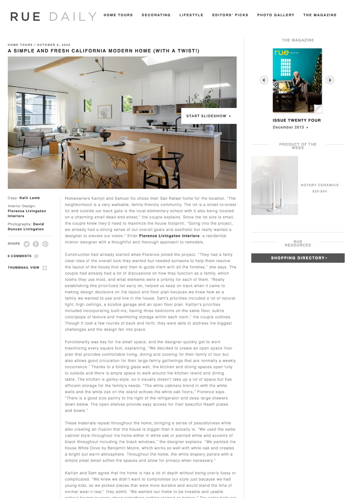 Featured In The Press — Florence Livingston Interiors