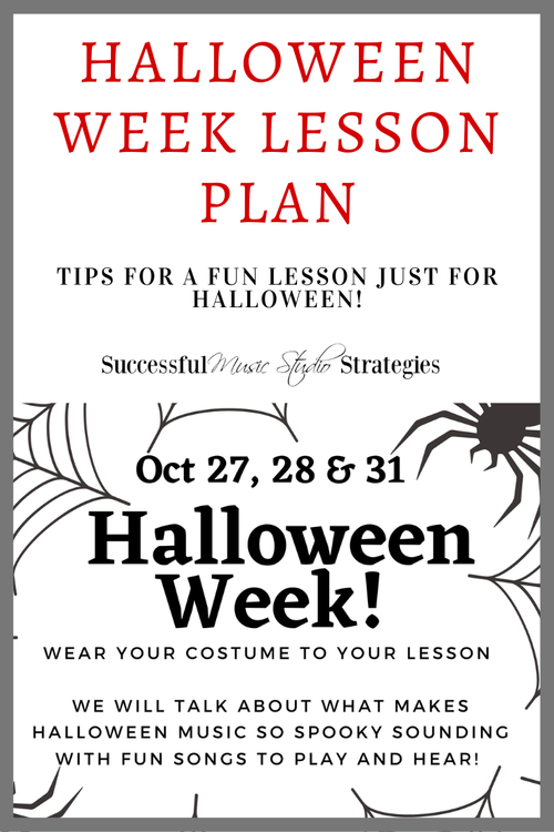 Halloween Week Lesson Plan — Successful Private Music Studios