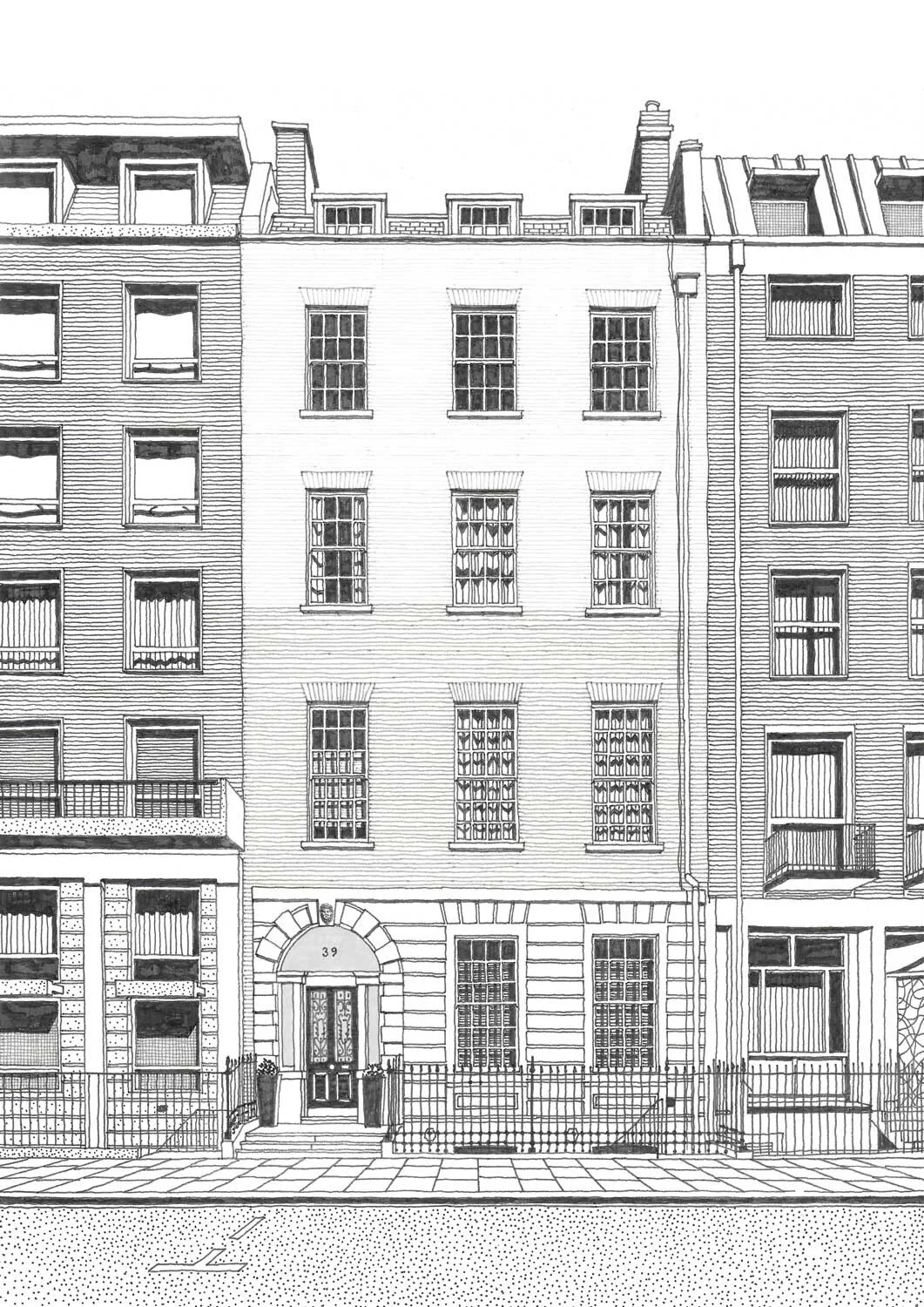 Georgian Architecture Drawing