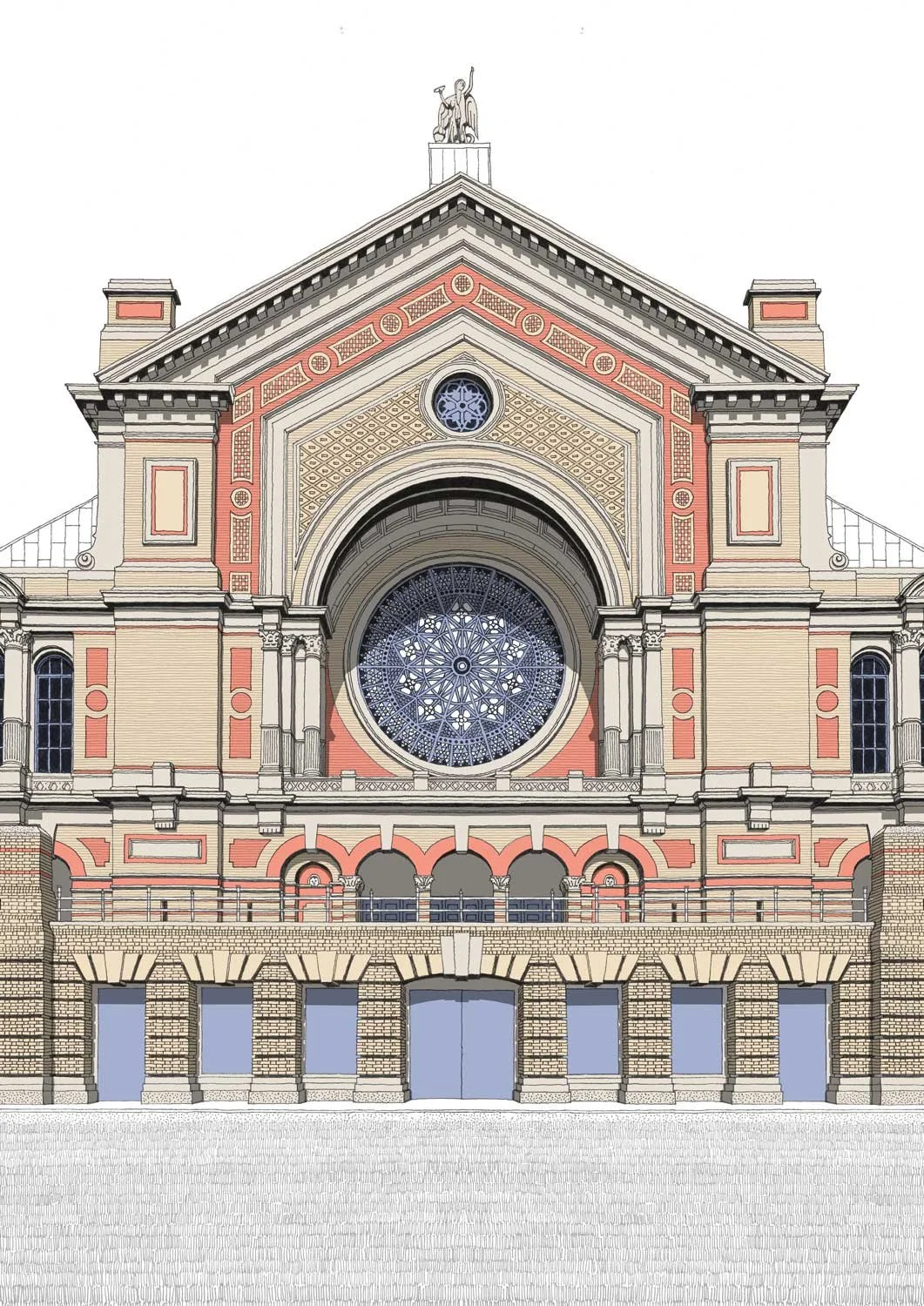 Beautiful Freehand Architectural Illustrations by Andrew Cadey