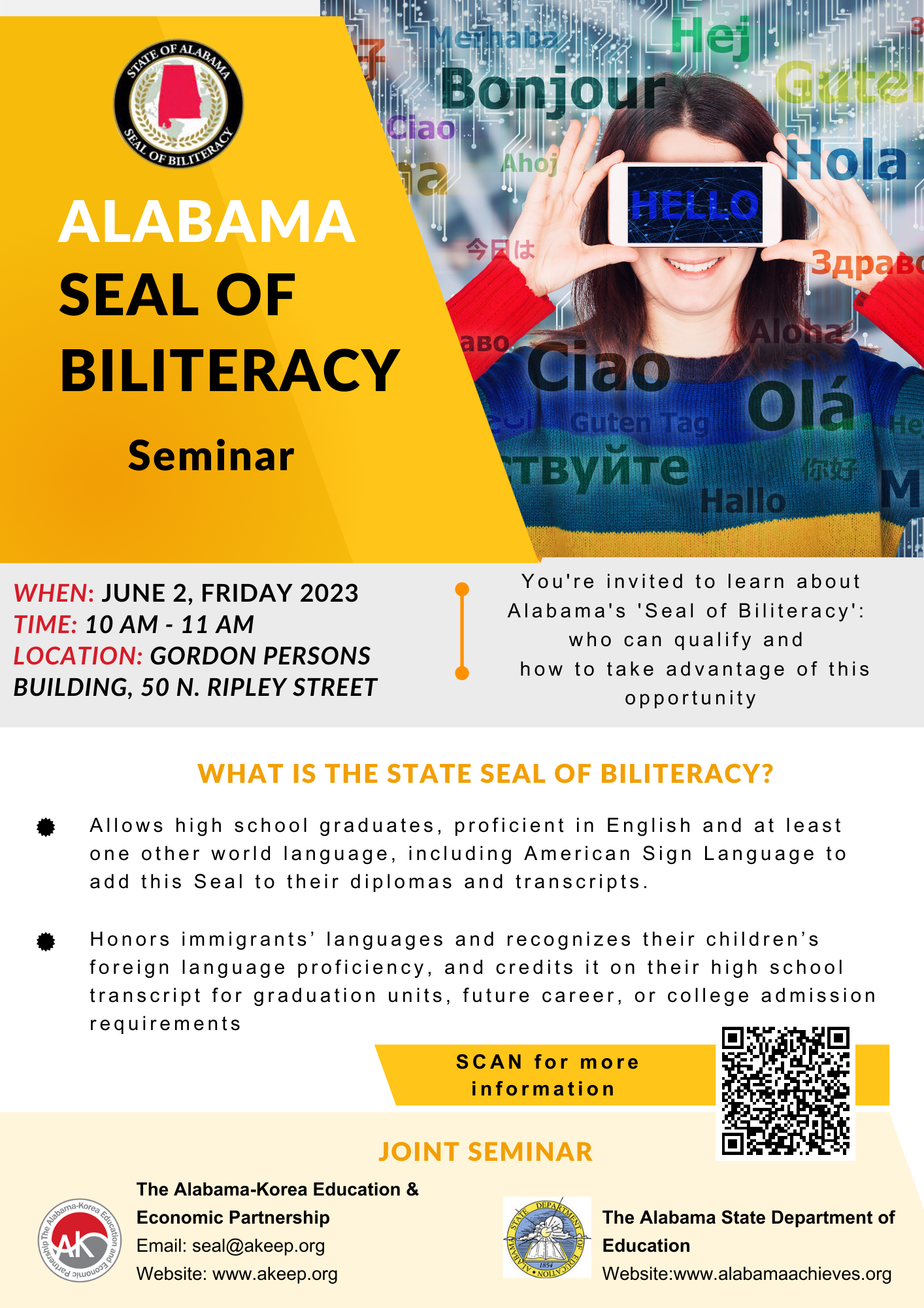 Alabama Seal of Biliteracy Seminar — A-KEEP