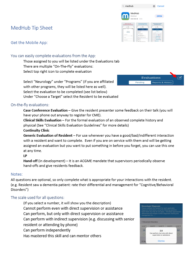 Using MedHub — Resident Handbook