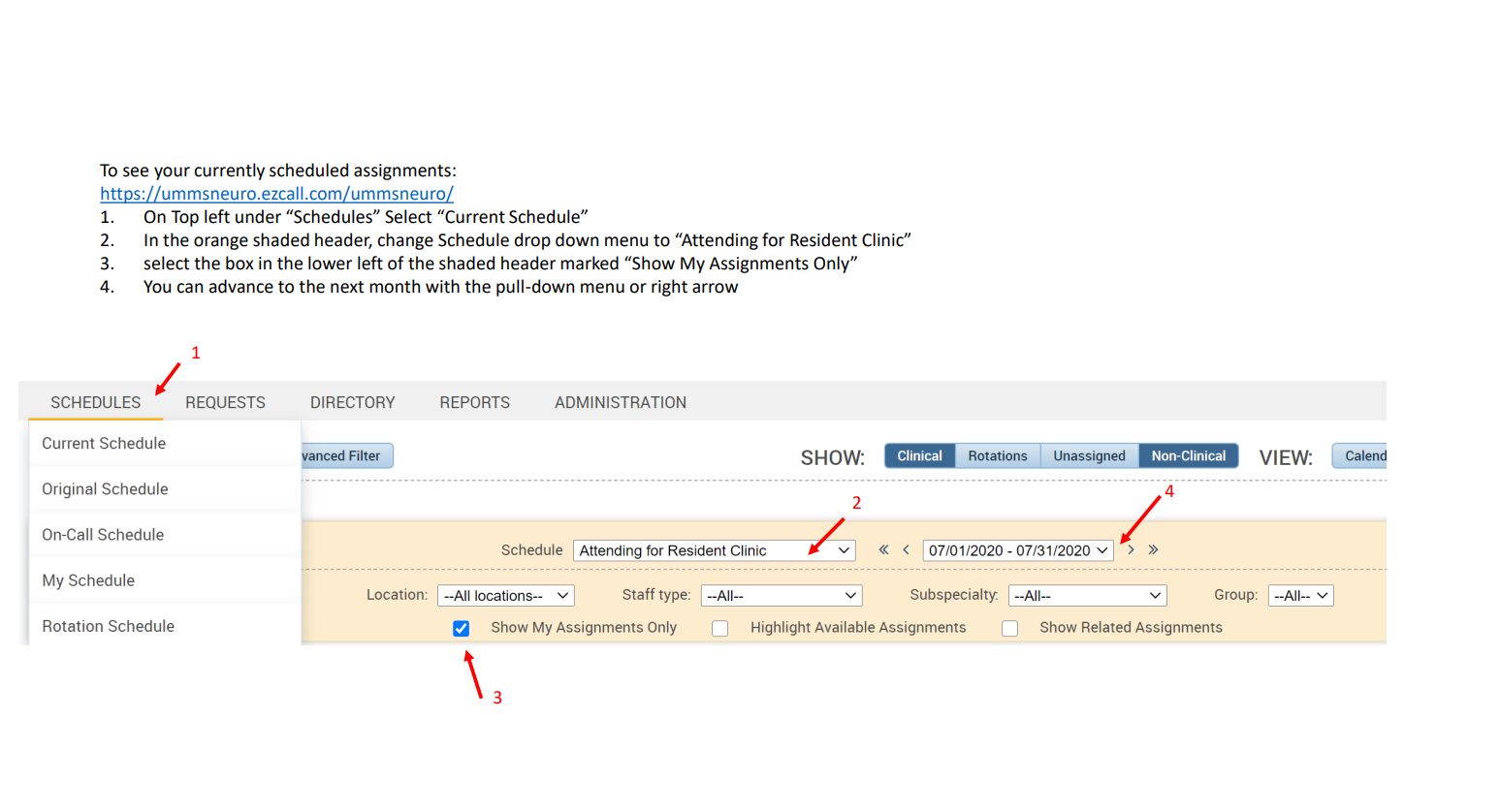 Kronos EZCall Use & Tipsheet — Resident Handbook