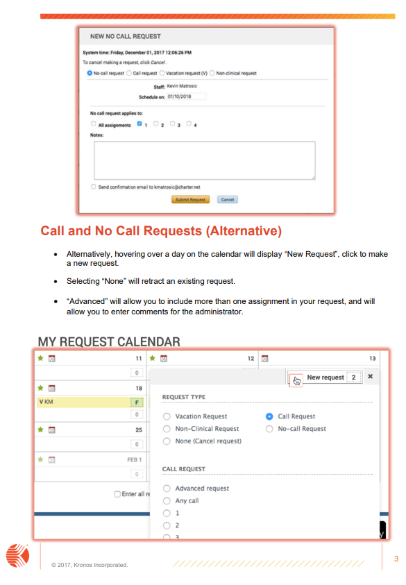 Kronos EZCall Use & Tipsheet — Resident Handbook