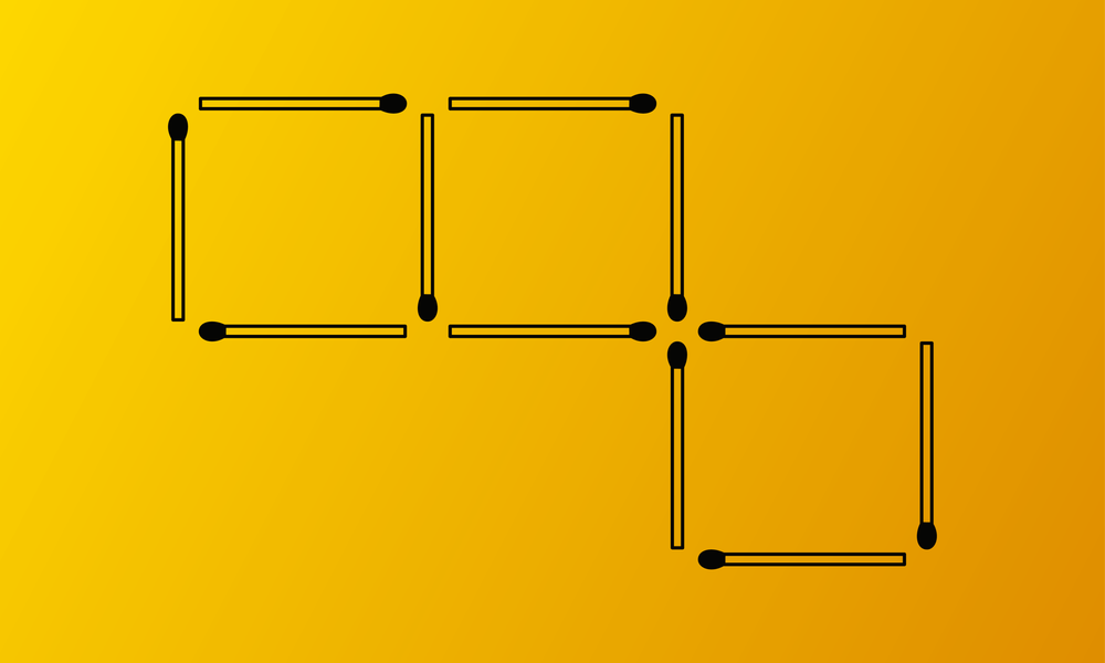 THE MATCHSTICK SQUARES PUZZLE