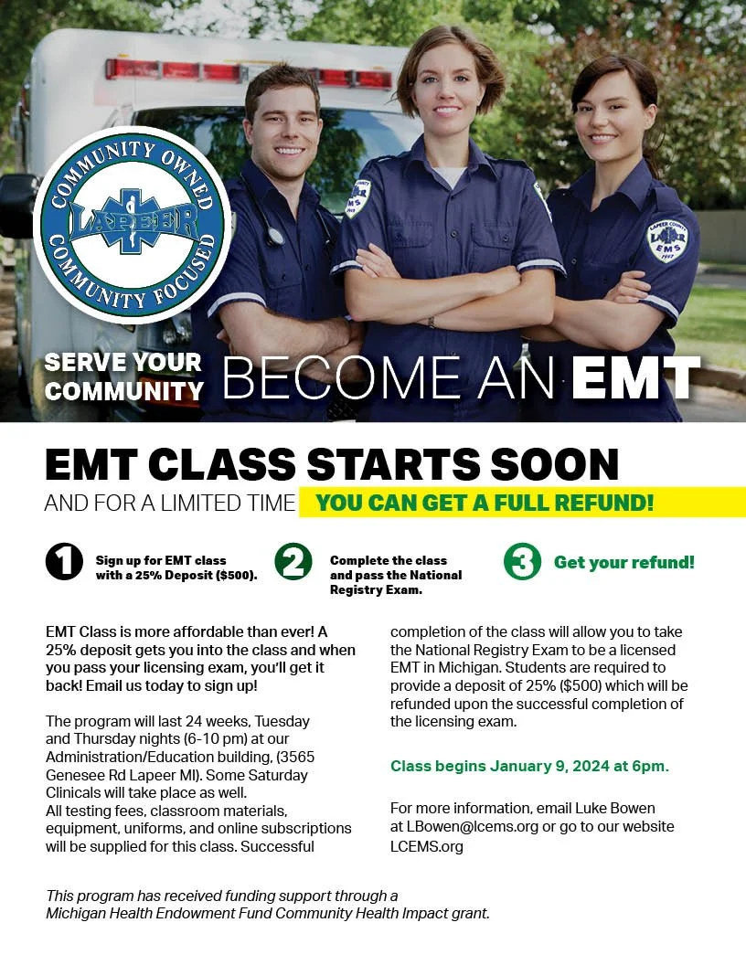 Education — Lapeer County EMS