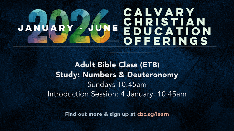 ETB Overview: Numbers & Deuteronomy — Calvary Baptist Church