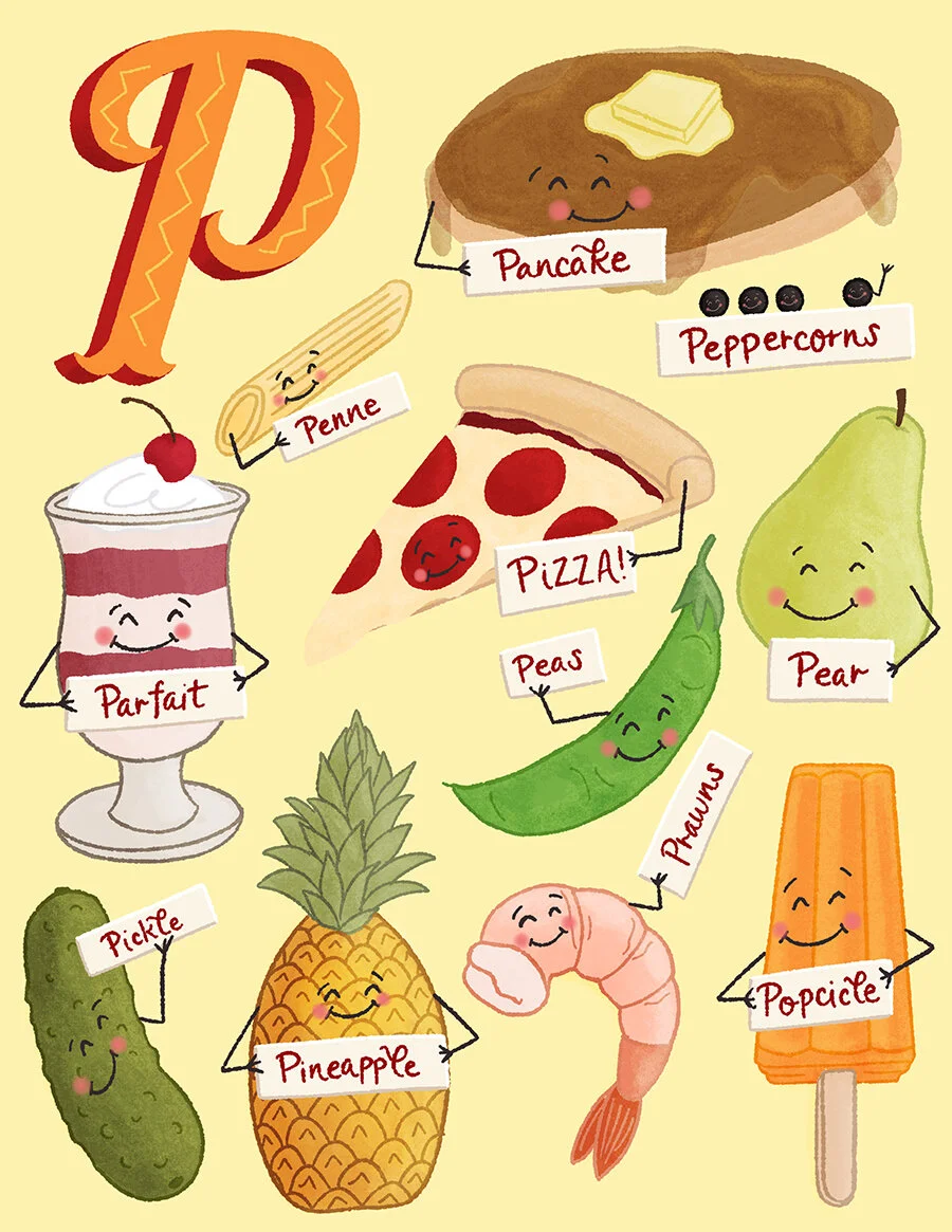 Food Alphabet Illustration Food Illustration Jennifer Hines Food Food Alphabet Illustration Food Illustration Jennifer Hines Food