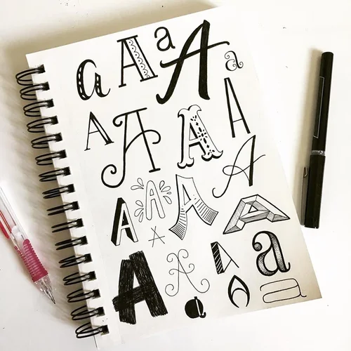 Learn To Draw the Letter A - Beginning Hand Lettering / Illustrator ...