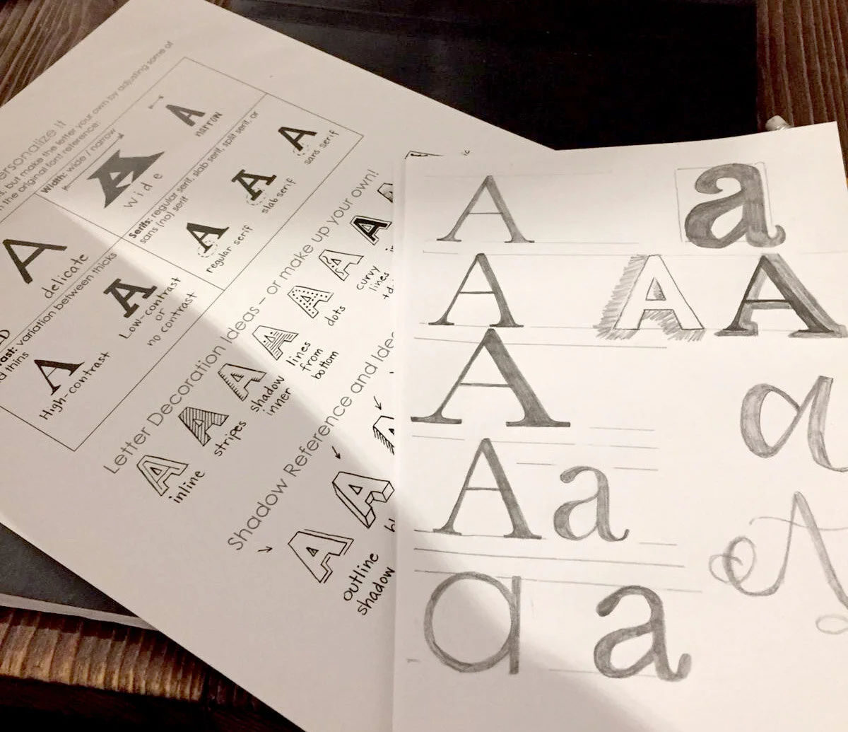 Learn To Draw the Letter A - Beginning Hand Lettering / Illustrator ...