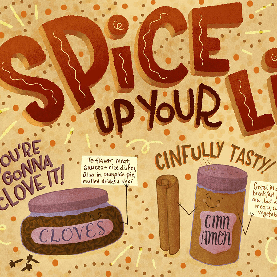Spice Pun Illustration - Food Pun Illustration | Jennifer Hines ...