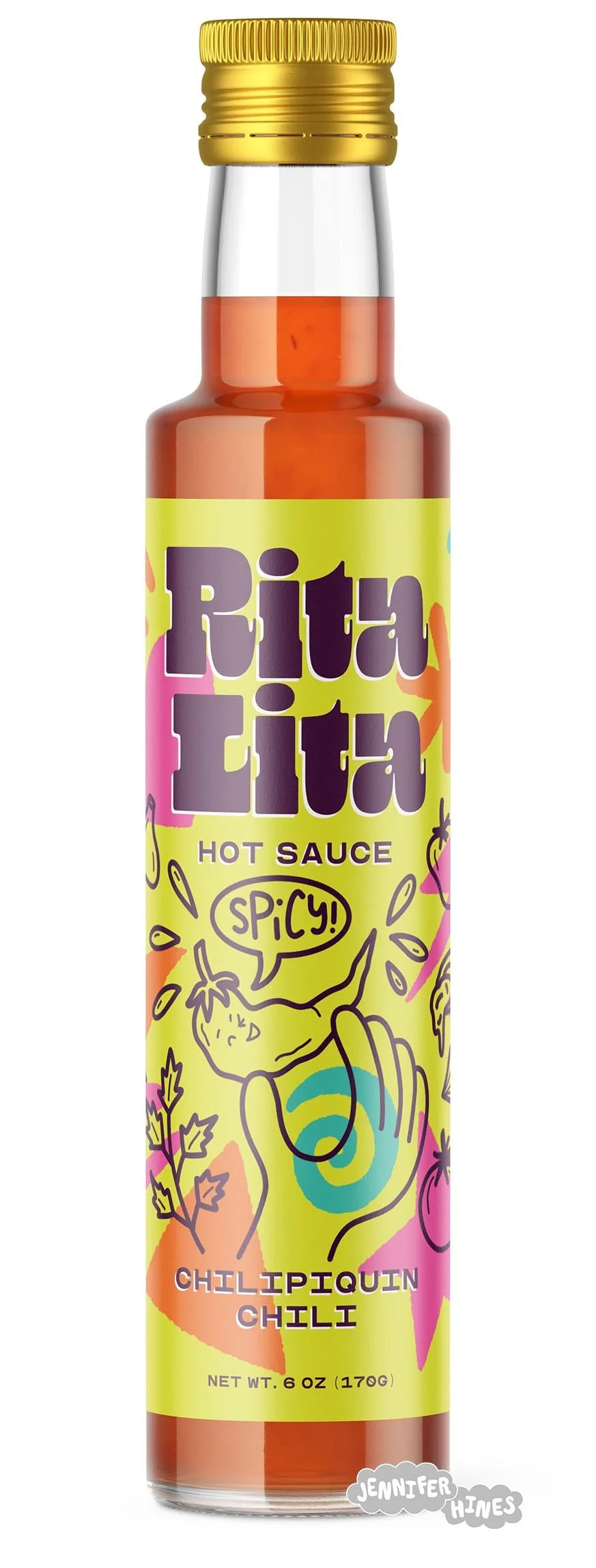 Hot Sauce Packaging Illustration - Food Packaging Illustration ...