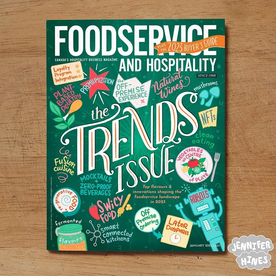 Lettering Magazine Cover Editorial Illustration - Lettering Editorial ...