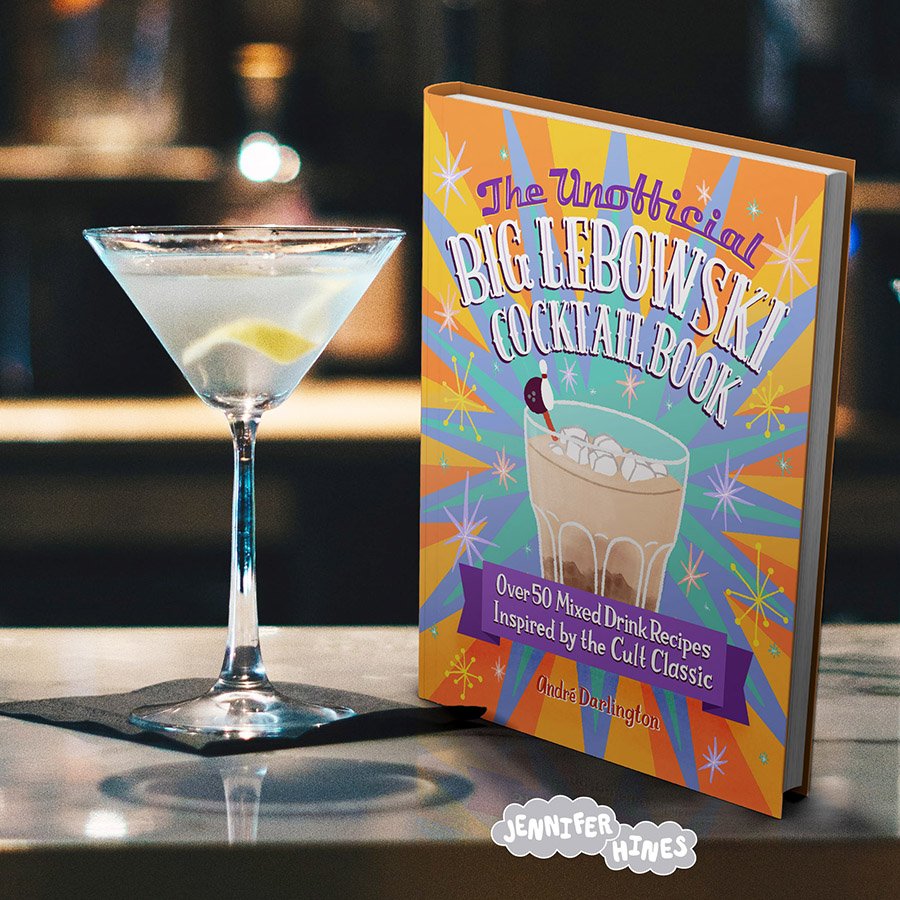 Big Lebowski Cocktail Illustration Food And Drink Editorial Illustration Jennifer Hines