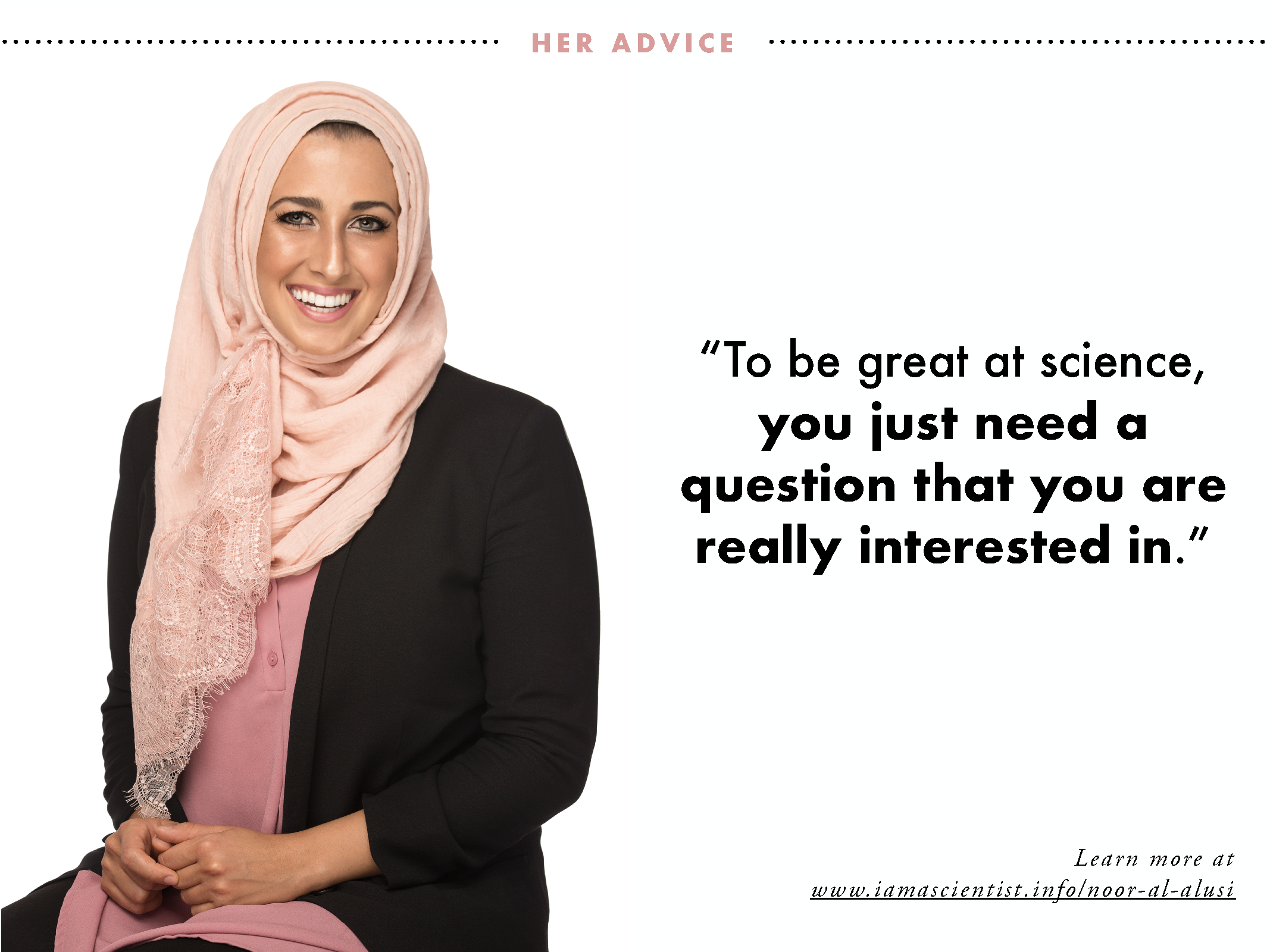 Noor Al-Alusi | Epidemiologist | I Am A Scientist