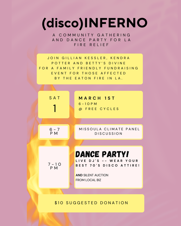 Disco Inferno Dance Party & Fire Relief Fundraiser — Families for a ...