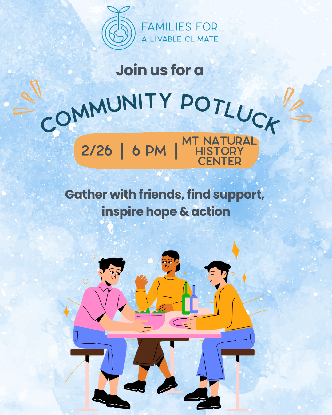 Community Potluck — Families for a Livable Climate