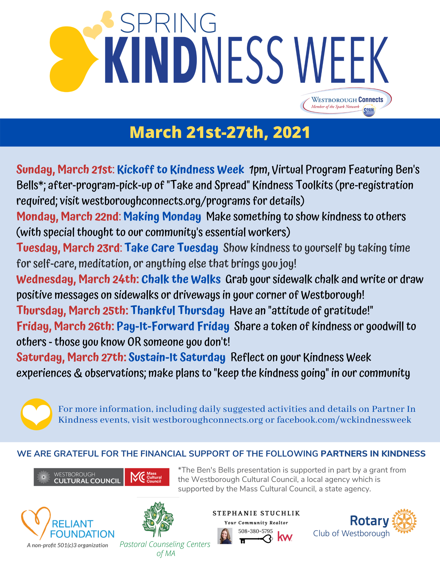 KINDNESS WEEK 2021 — Westborough Connects