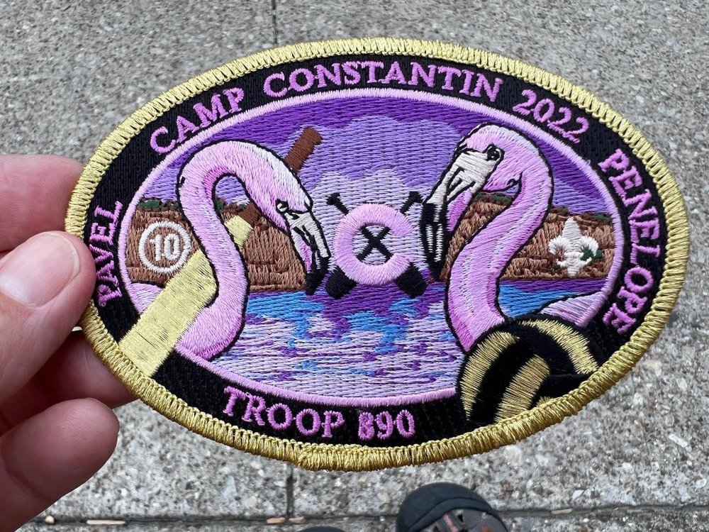 SUMMER CAMP AND CONSTANTIN PATCHES — BSA 890