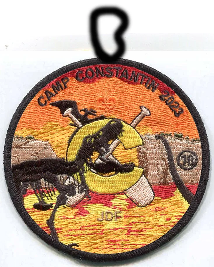SUMMER CAMP AND CONSTANTIN PATCHES — BSA 890
