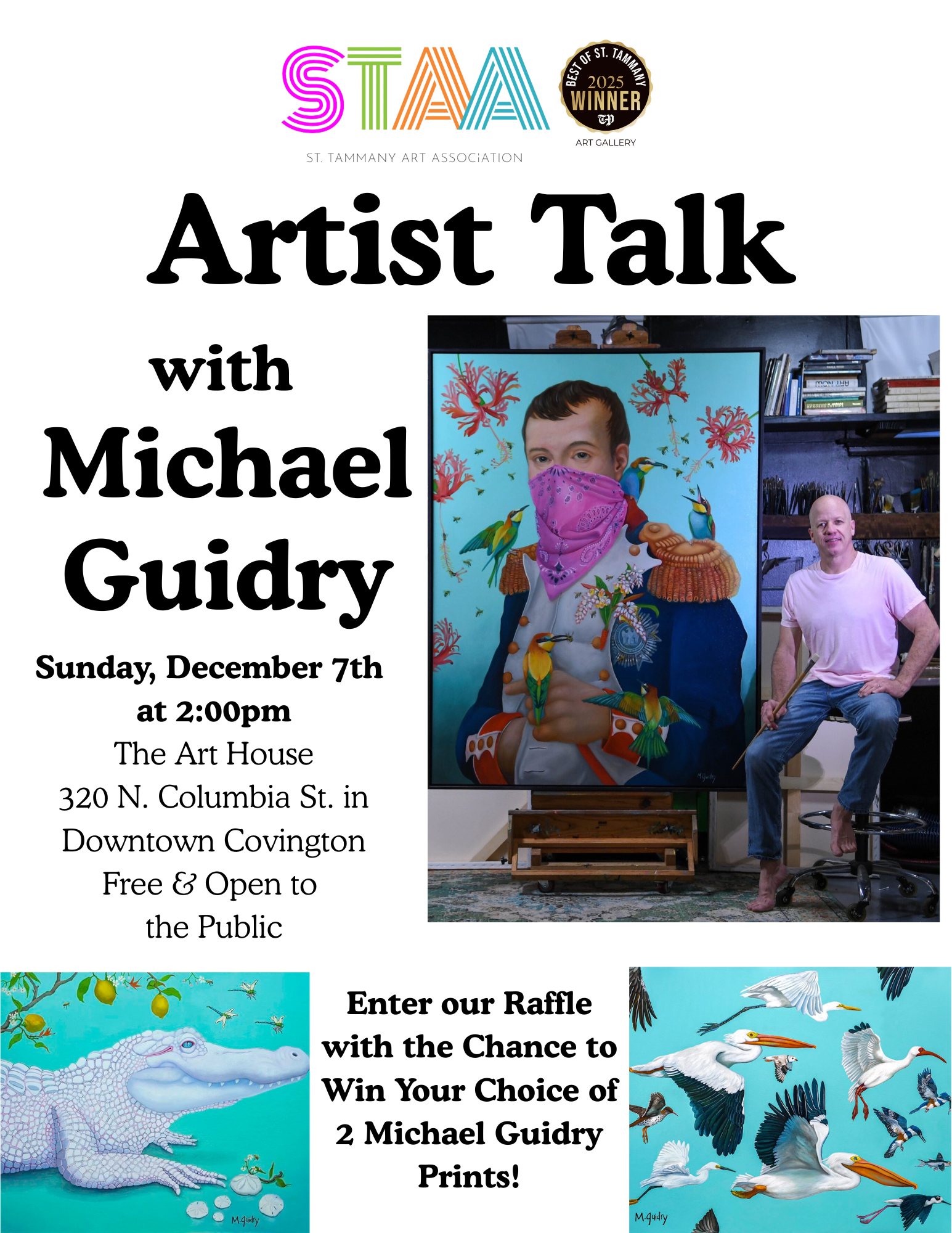 Artist Talk with Michael Guidry — STAA