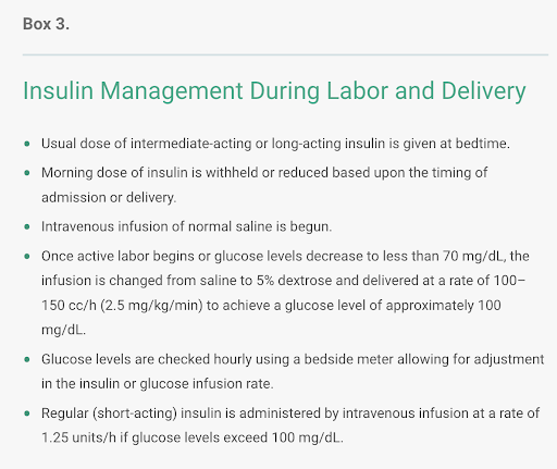 Diabetes V: Intrapartum and Postpartum Glucose Management — CREOGS Over ...