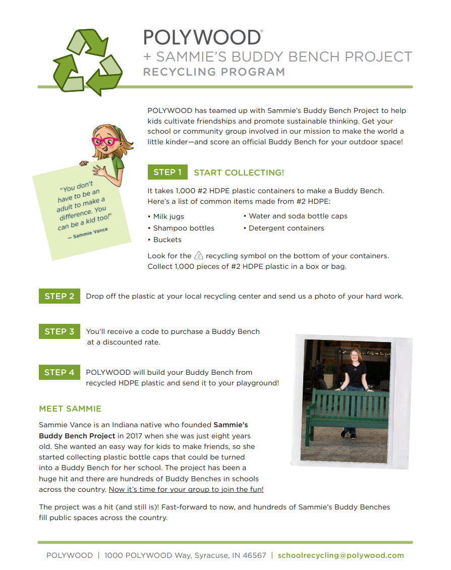 Sammie's Buddy Bench Project