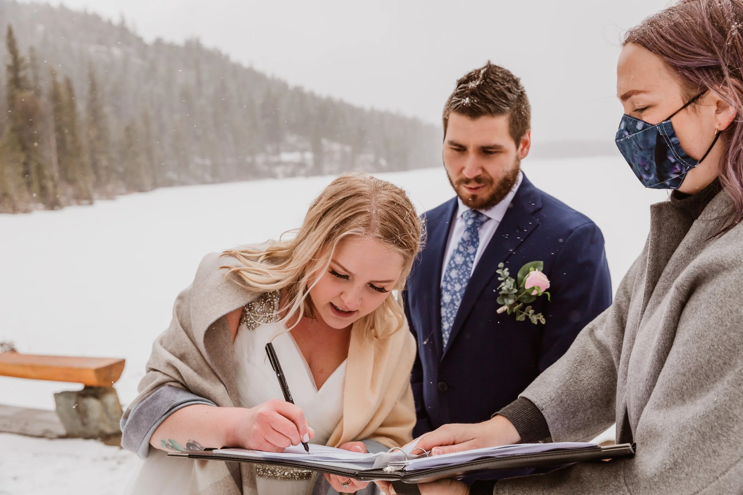 Derek & Cassidy | Pyramid Island Wedding | Jasper National Park — Jamie ...