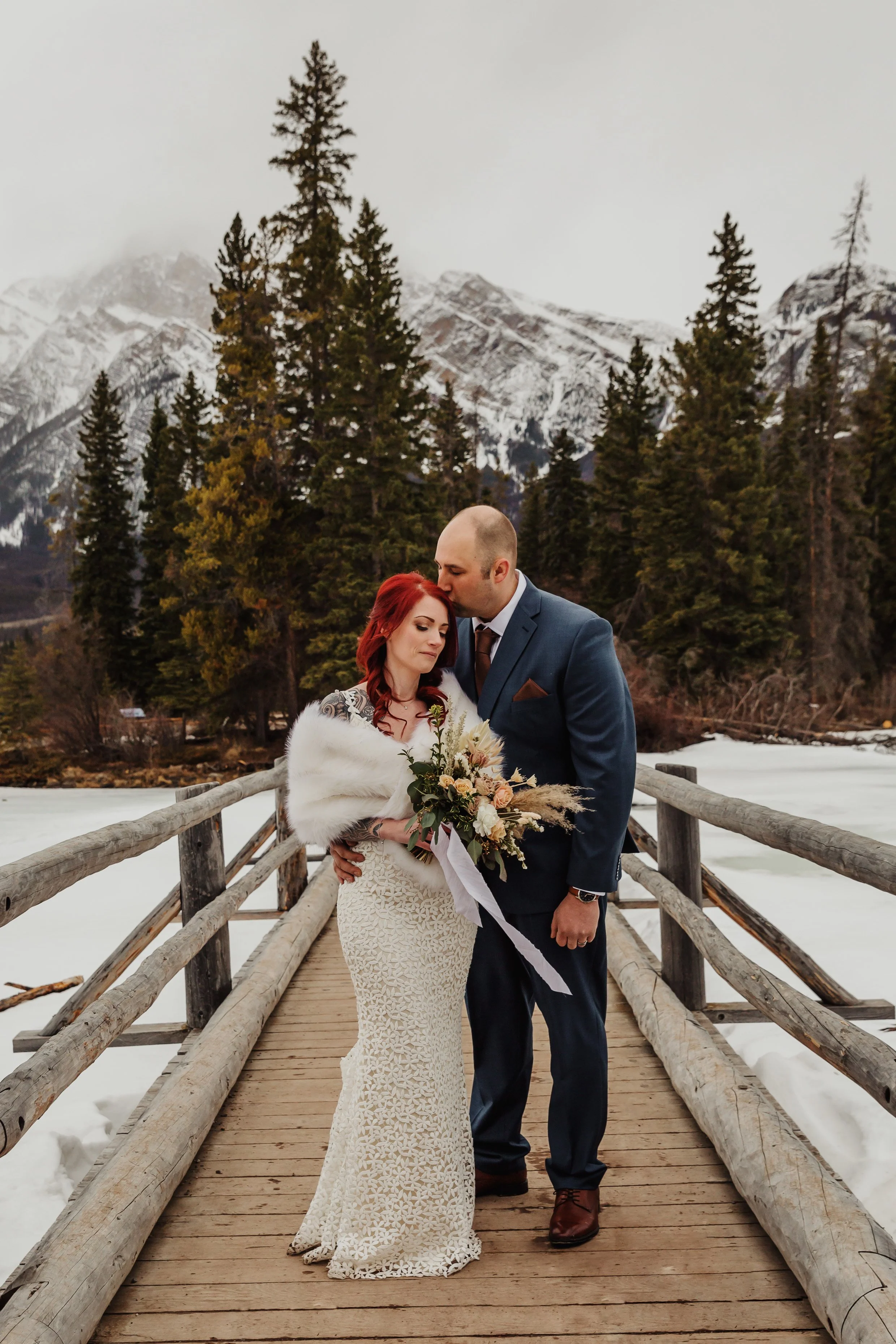 David & Ali | Pyramid Island Wedding | Jasper National Park — Jamie ...