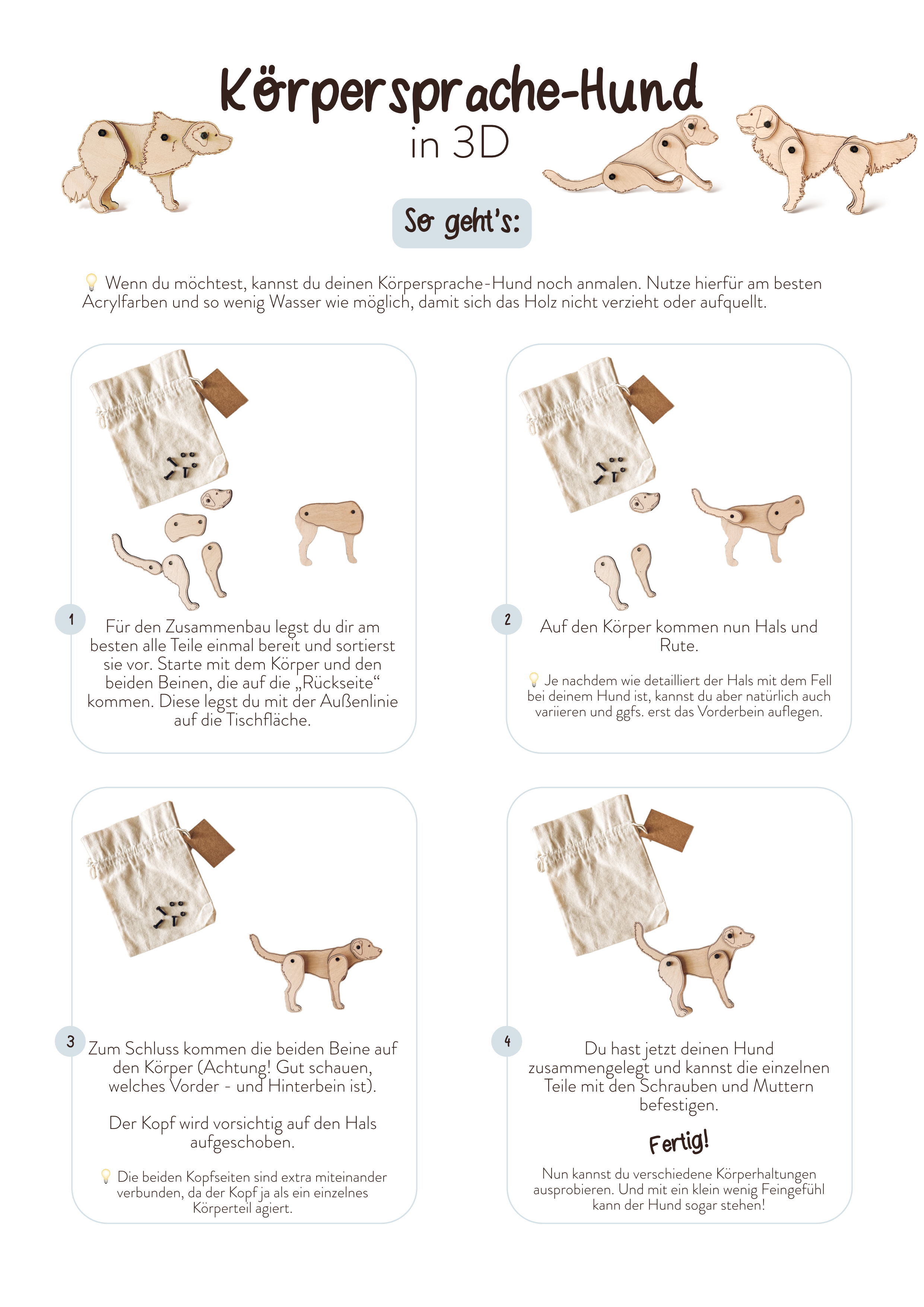 Körpersprache-Hund — Lese-Lern-Hund