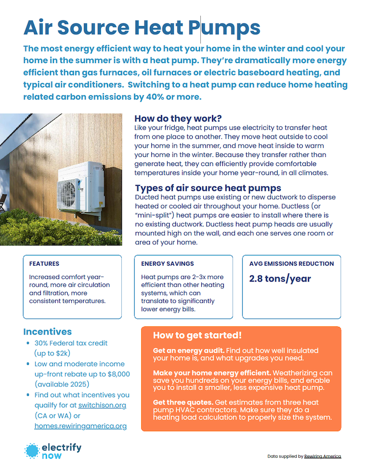 Install a Heat Pump — Electrify Now