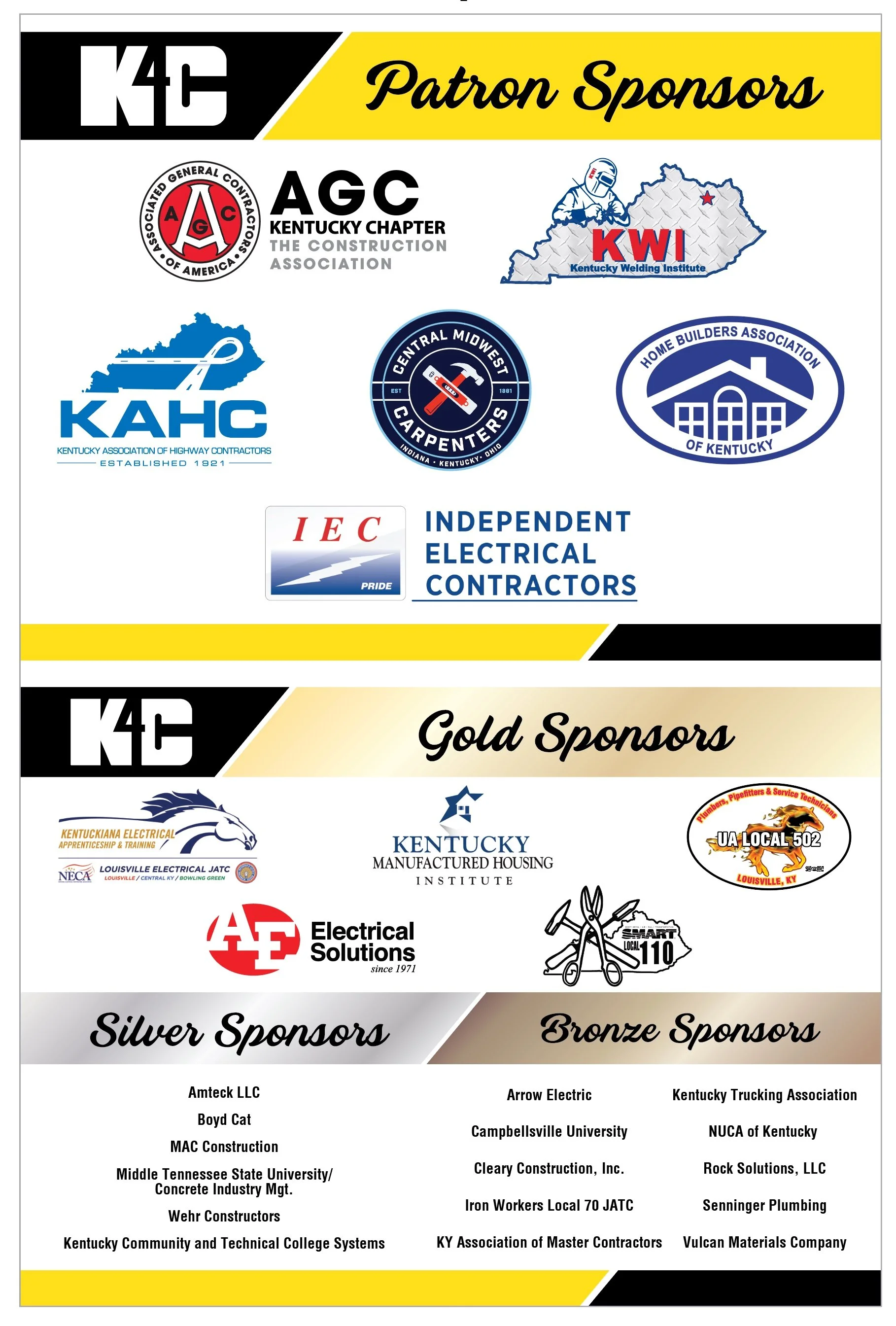 Sponsorship — K4C