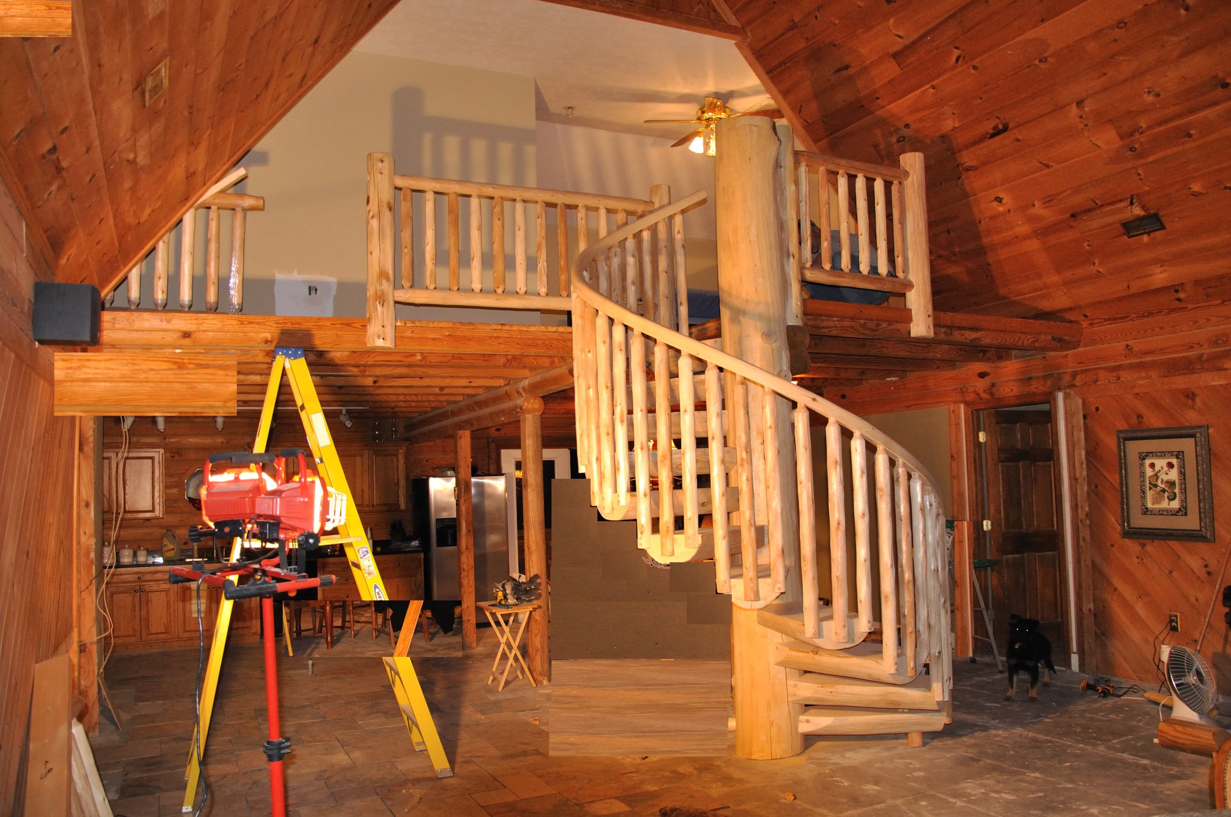 Log Spiral Staircase - Logstairways