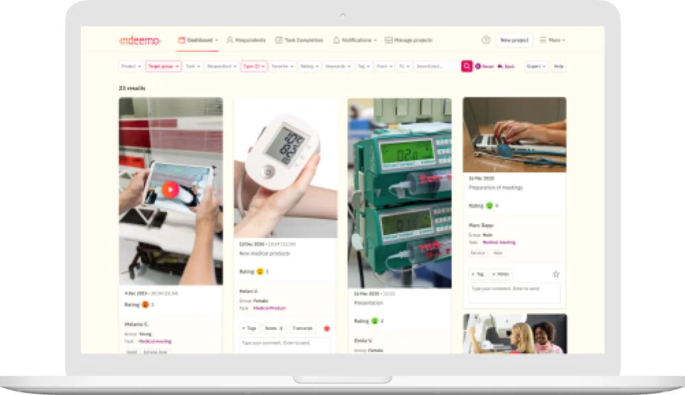 Mobile Ethnography in Online Qualitative Healthcare Research — Indeemo