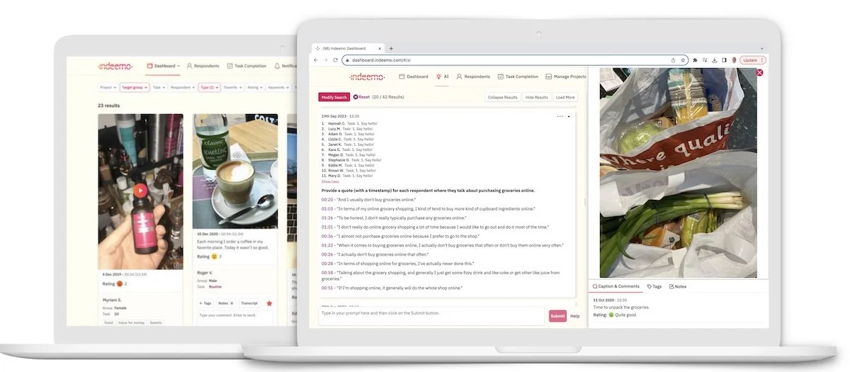 Diary Study Tool. Mobile App for Diary Studies research. — Indeemo