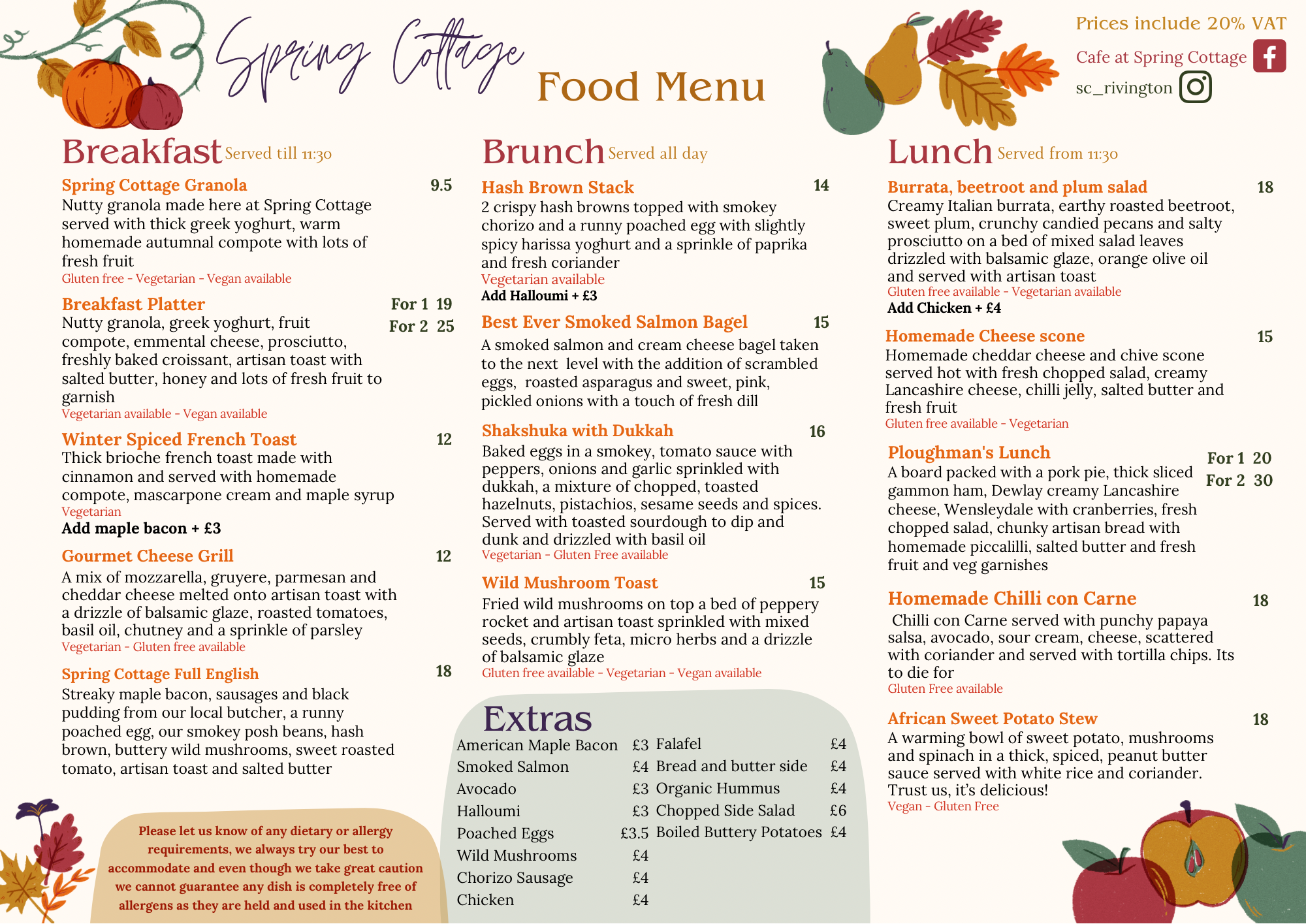 Organic Food in Rural Lancashire — Spring Cottage - Weddings, Parties ...