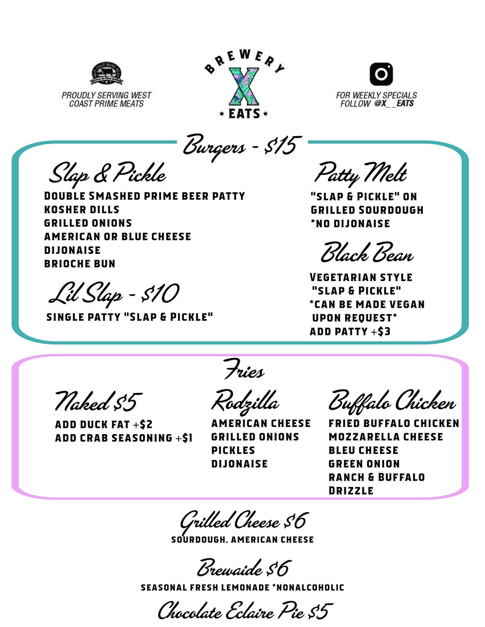 X EATS — Brewery X