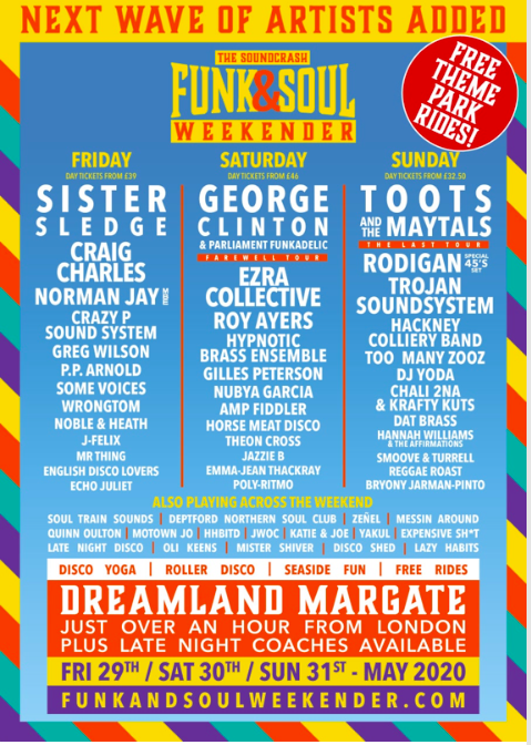 More Artists announced for The Soundcrash Funk & Soul Weekender — 'cene ...
