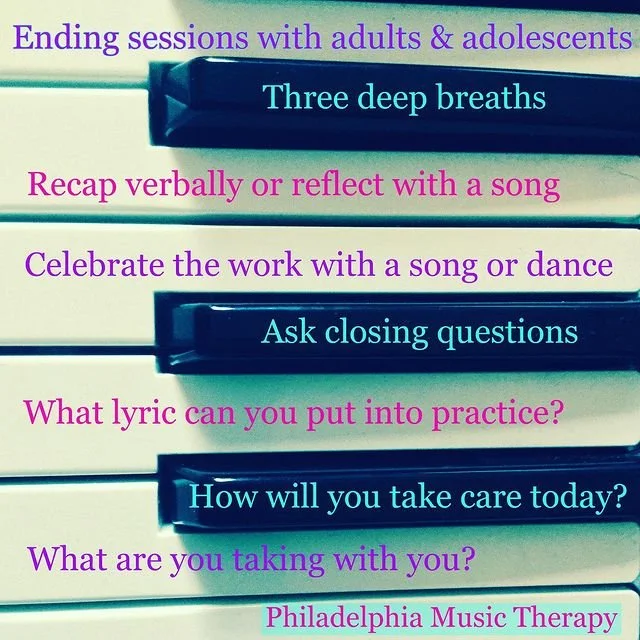 Music Therapy Experiences (interventions) — Philadelphia Music Therapy