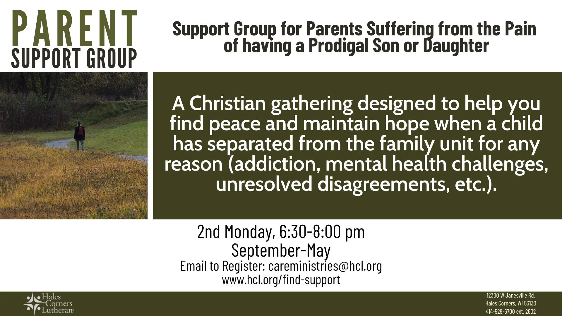 Parent Support Group for Prodigal (Rebellious) Loved Ones — Hales ...